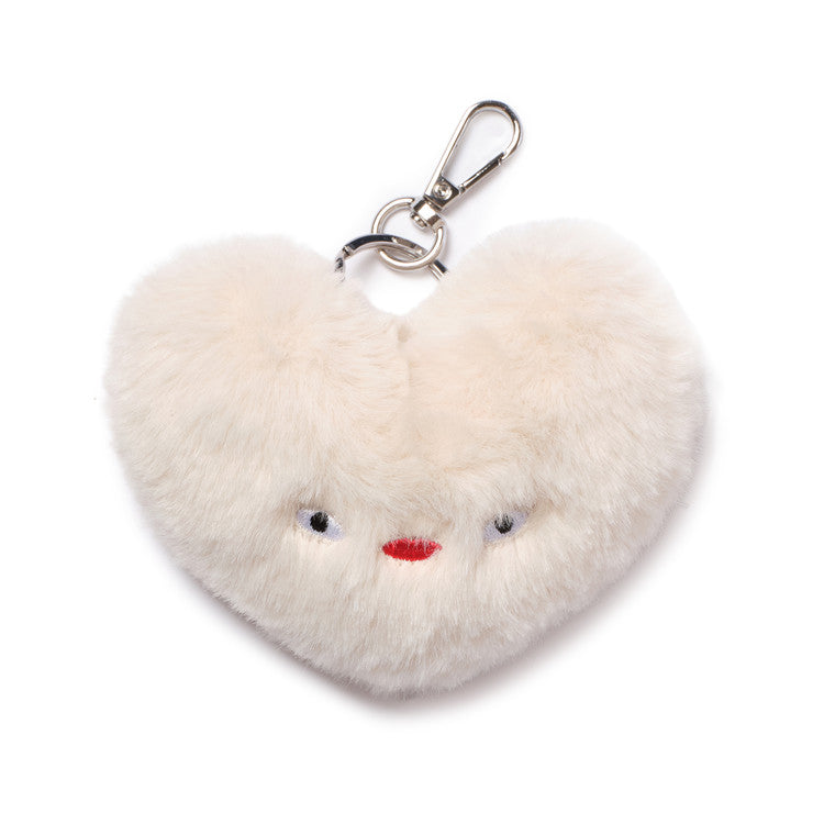 loveyom keychain eco fur ivory