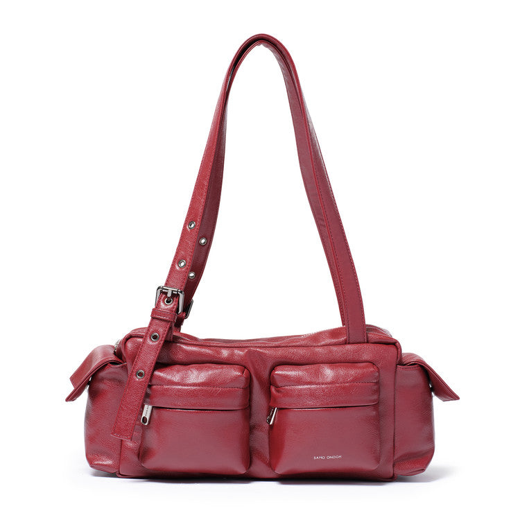 pocket utility bag M goat red